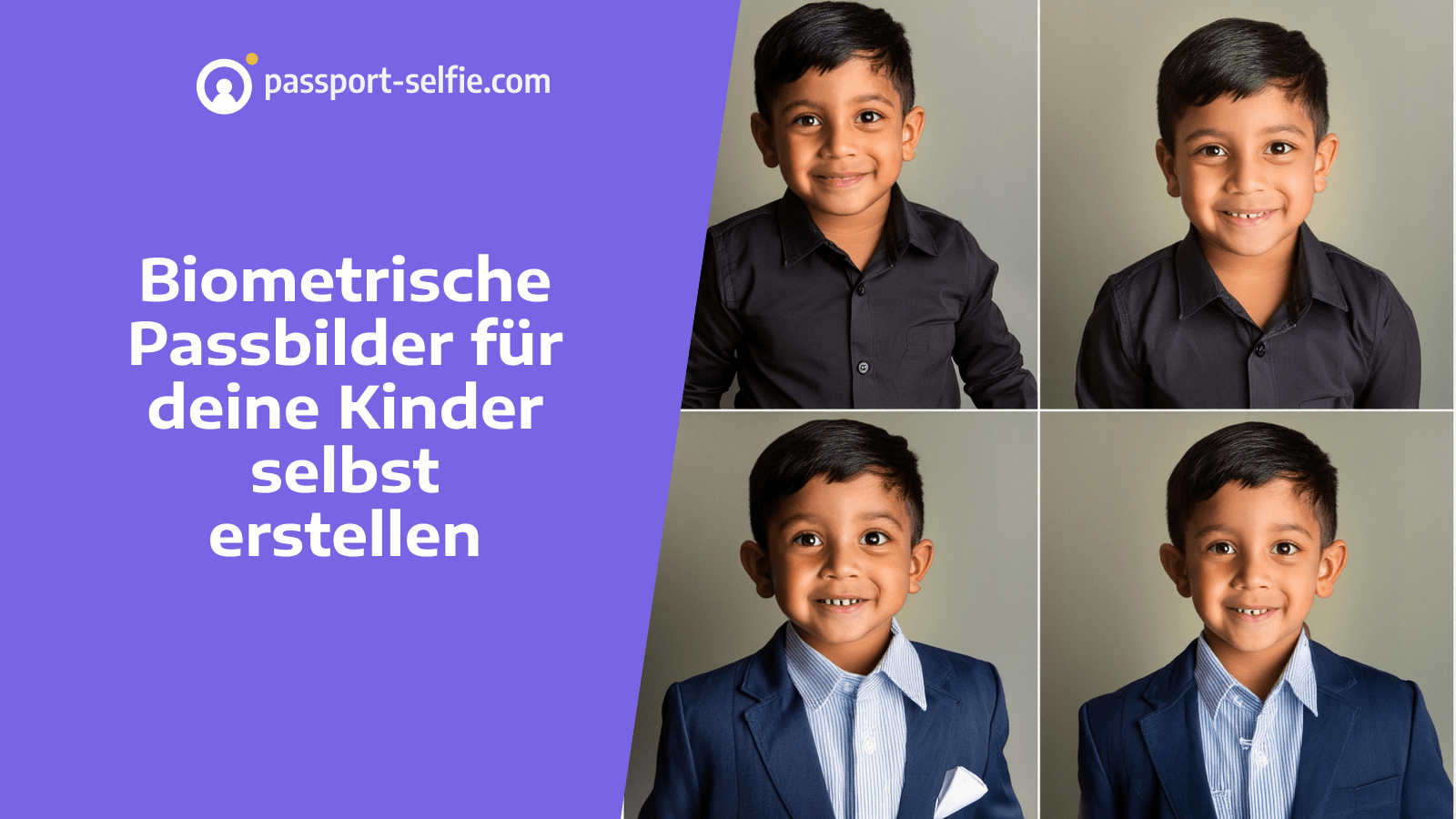 Biometrische Passbilder für deine Kinder selbst erstellen
